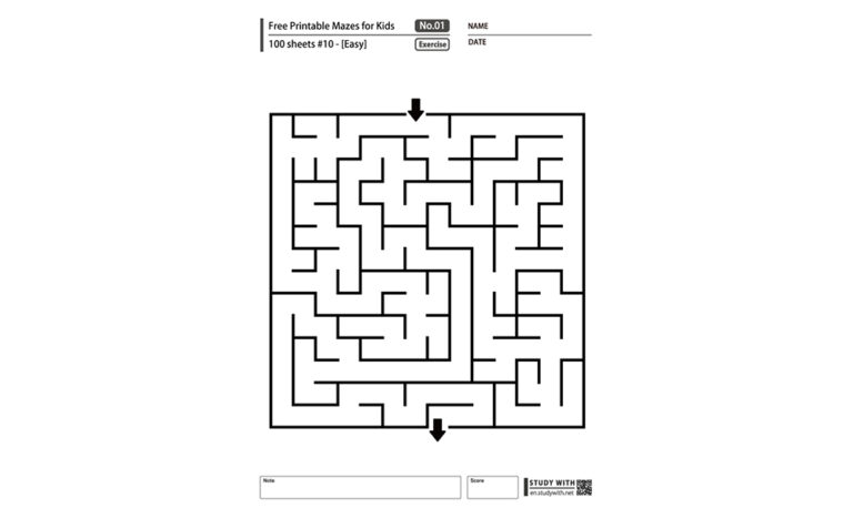 [Easy] Free Printable Mazes for Kids 100 sheets List - Lifelong ...