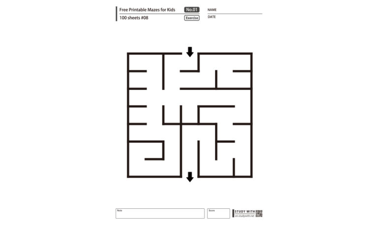 [Easy] Free Printable Mazes for Toddlers 100 sheets #08 - Lifelong ...
